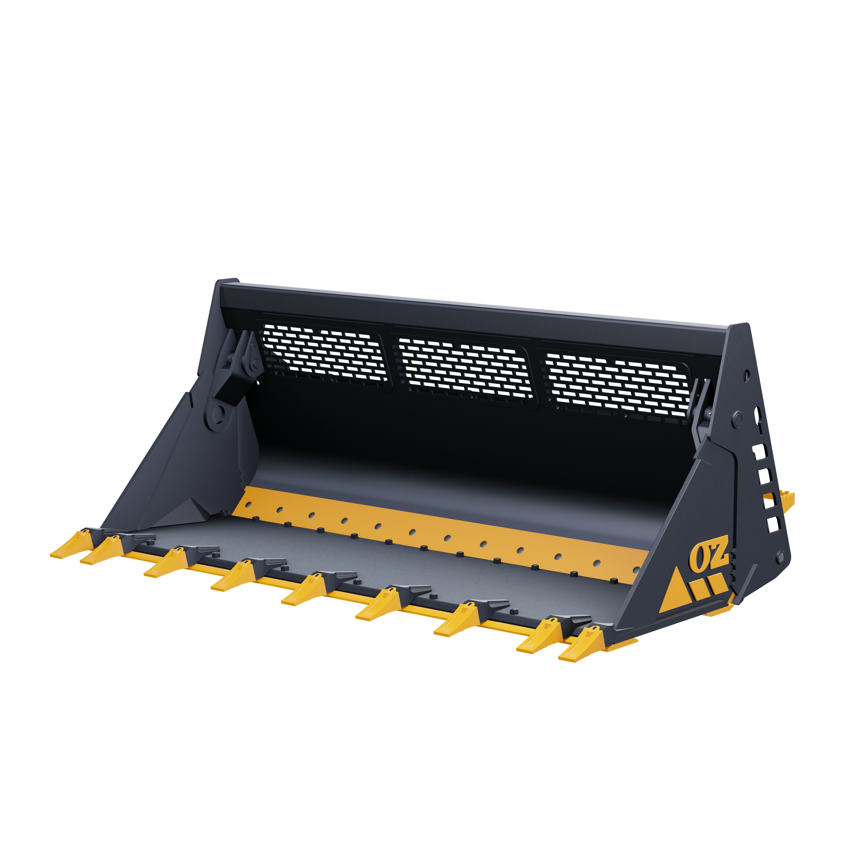 4-in-1 Loaders for versatile material handling – OZ Excavator Buckets