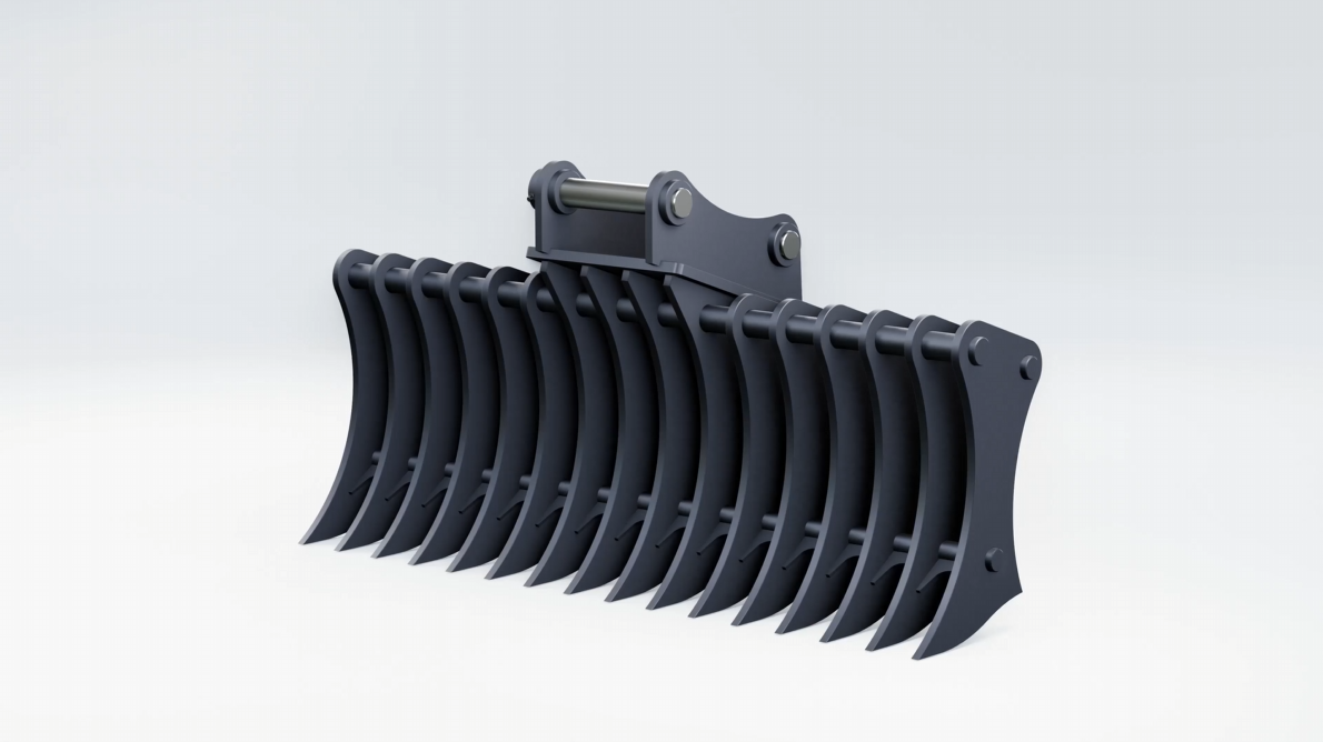Heavy-duty Rakes for debris removal and land clearing – OZ Excavator ...